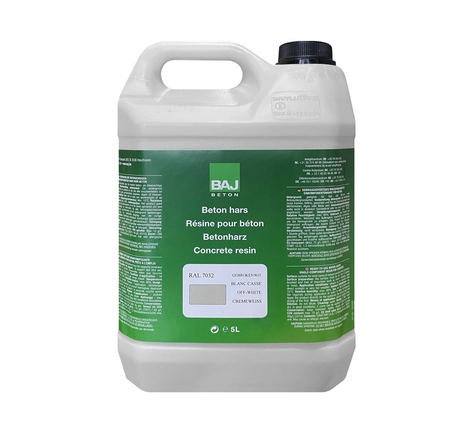 Beton hars standaard RAL 7032 | BAJ Beton